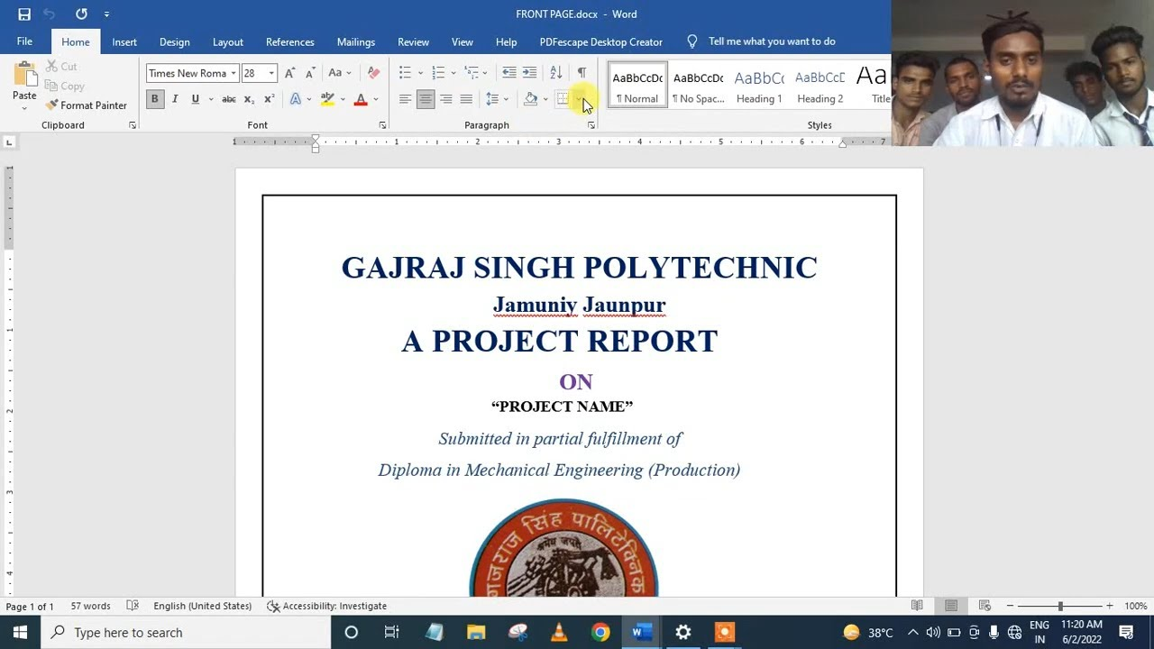 How to Make a BTech Project Report (With Free Template)